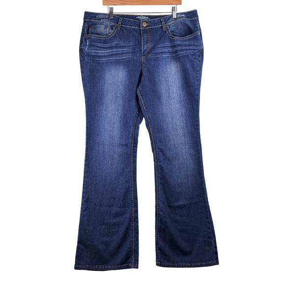 Denim&Co | Jeans | Dco Denim Ny Curvy Bootcut Jeans Womens 2 Fading ...
